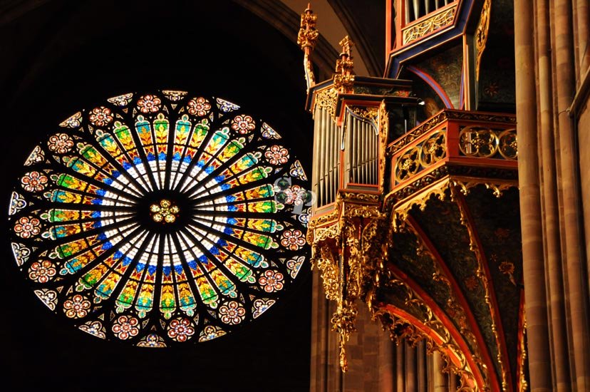 La rosace de la Cathédrale de Strasbourg